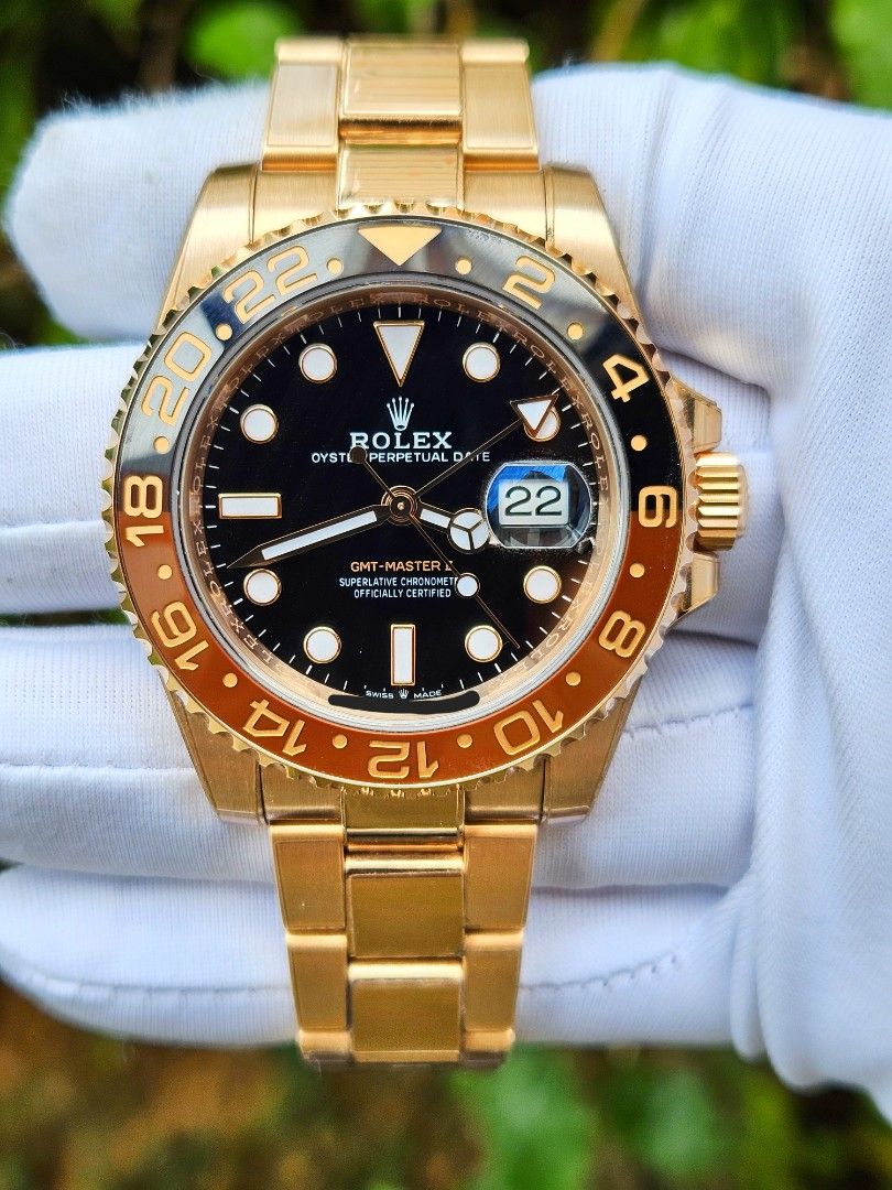 *Full Complete Set* 2018 Rolex GMT Master II 18ct Everose Gold ...