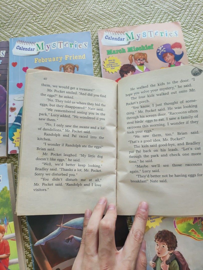 Full Ron Roy calendar mysteries series ALL 12, 興趣及遊戲, 書本 & 文具, 小說 & 故事書 ...