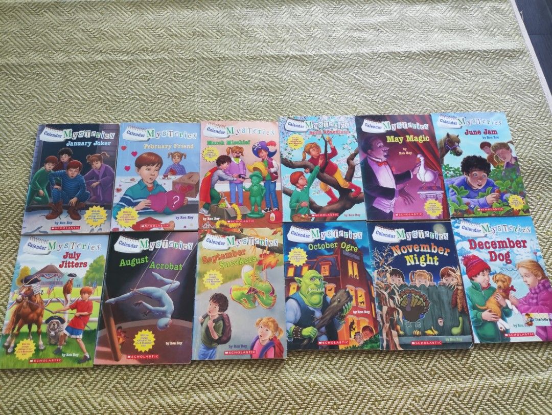 Full Ron Roy calendar mysteries series ALL 12, 興趣及遊戲, 書本 & 文具, 小說 & 故事書 ...