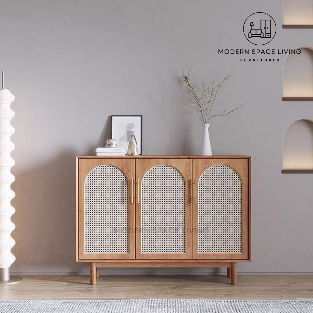 GABRIELA Modern Rattan Cabinet / SDR753, Furniture & Home Living ...