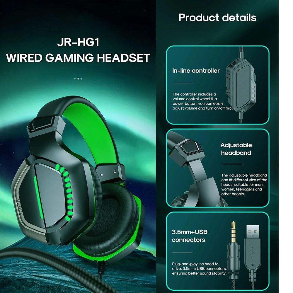 Gaming Headset with Noise Cancelling Microphone and Cool Breathing ...