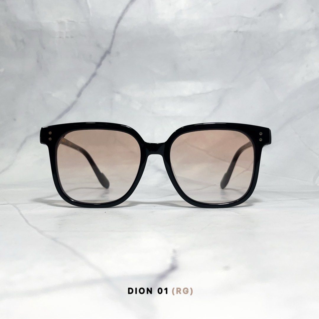 Gentle Monster Sunglasses | Dion 01(RG) | Size 55-18-153| Oversized Black Square Frame Red ...