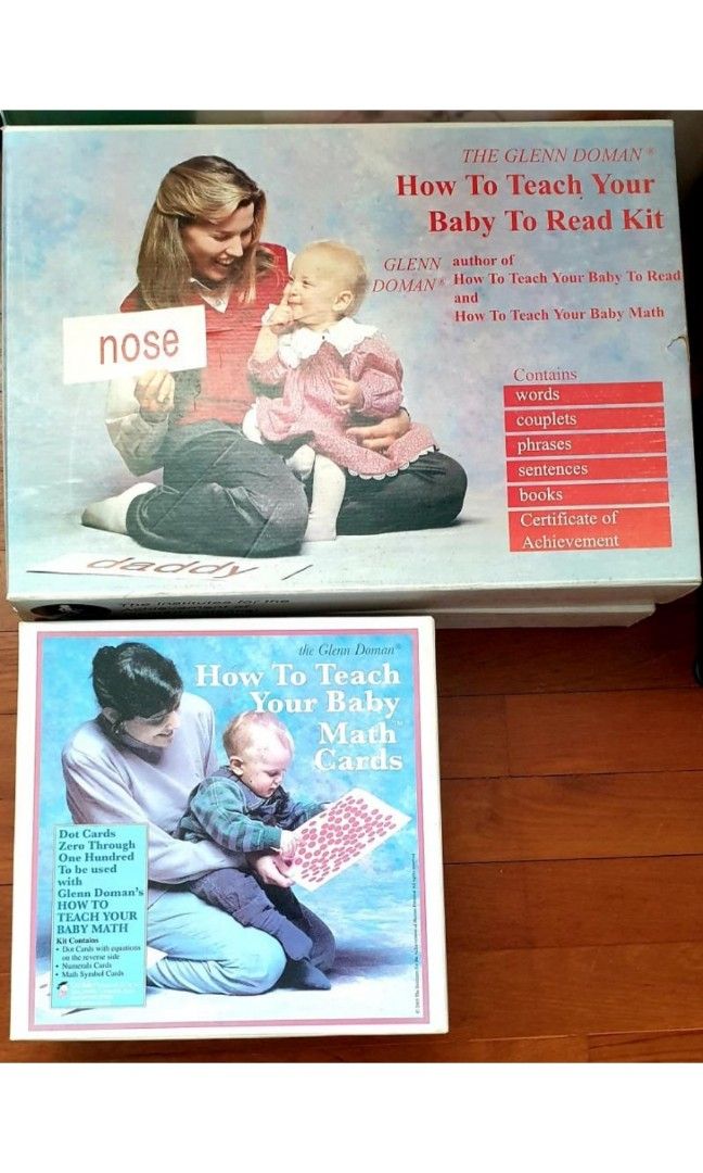 Glenn Doman Reading and Math Flash Cards, Babies & Kids, Infant ...