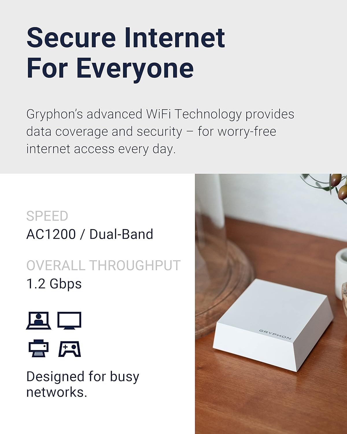 Gryphon Guardian Mesh WiFi Router – Parental Control System with Next ...