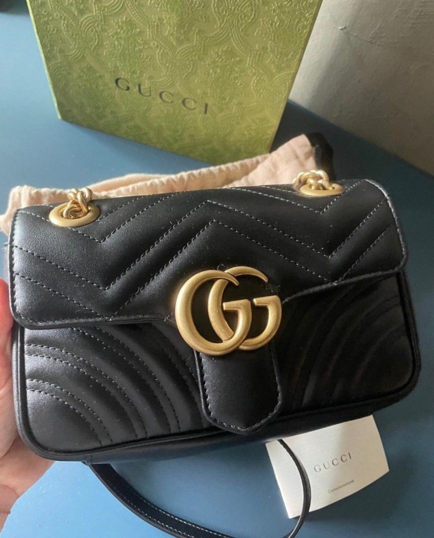 Gucci Marmont Small, Luxury, Bags & Wallets on Carousell