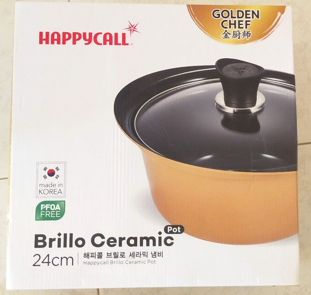 Happycall ceramic pot 24 cm, Furniture & Home Living, Kitchenware ...