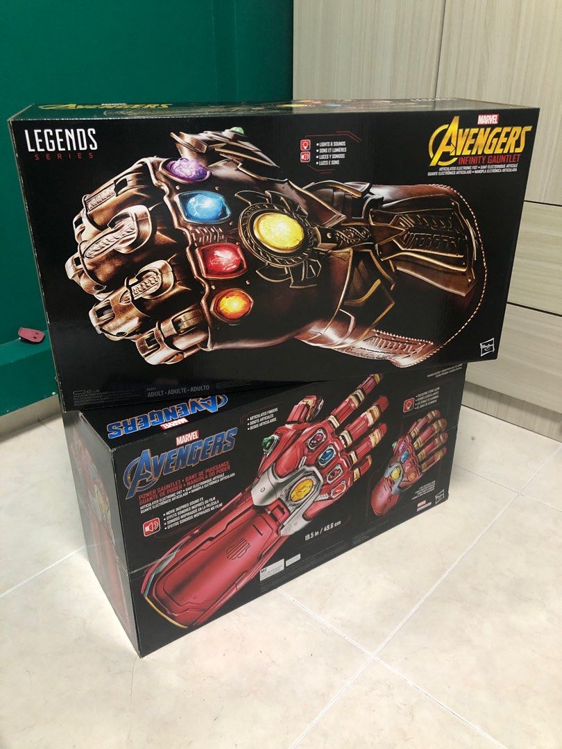 2 Hasbro Marvel Legends Avengers Infinity Gauntlets Articulated ...