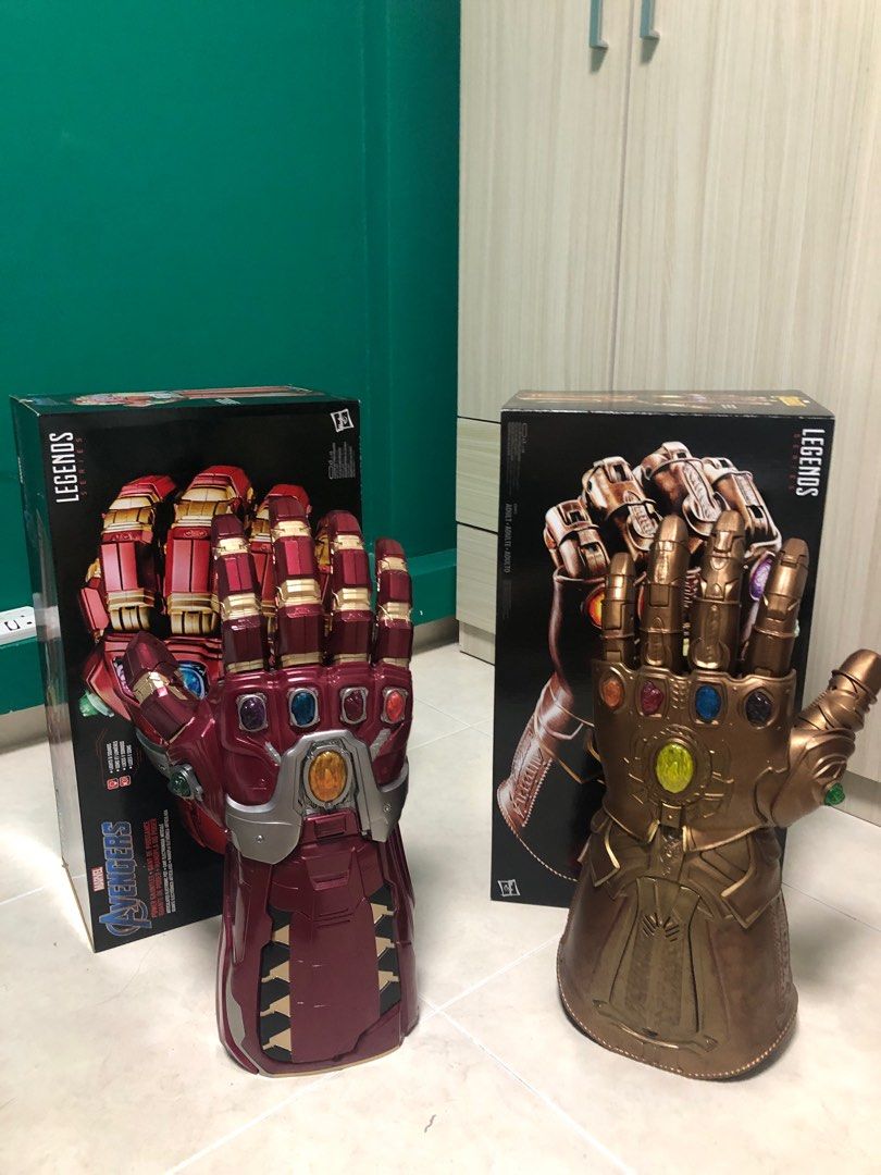 2 Hasbro Marvel Legends Avengers Infinity Gauntlets Articulated ...
