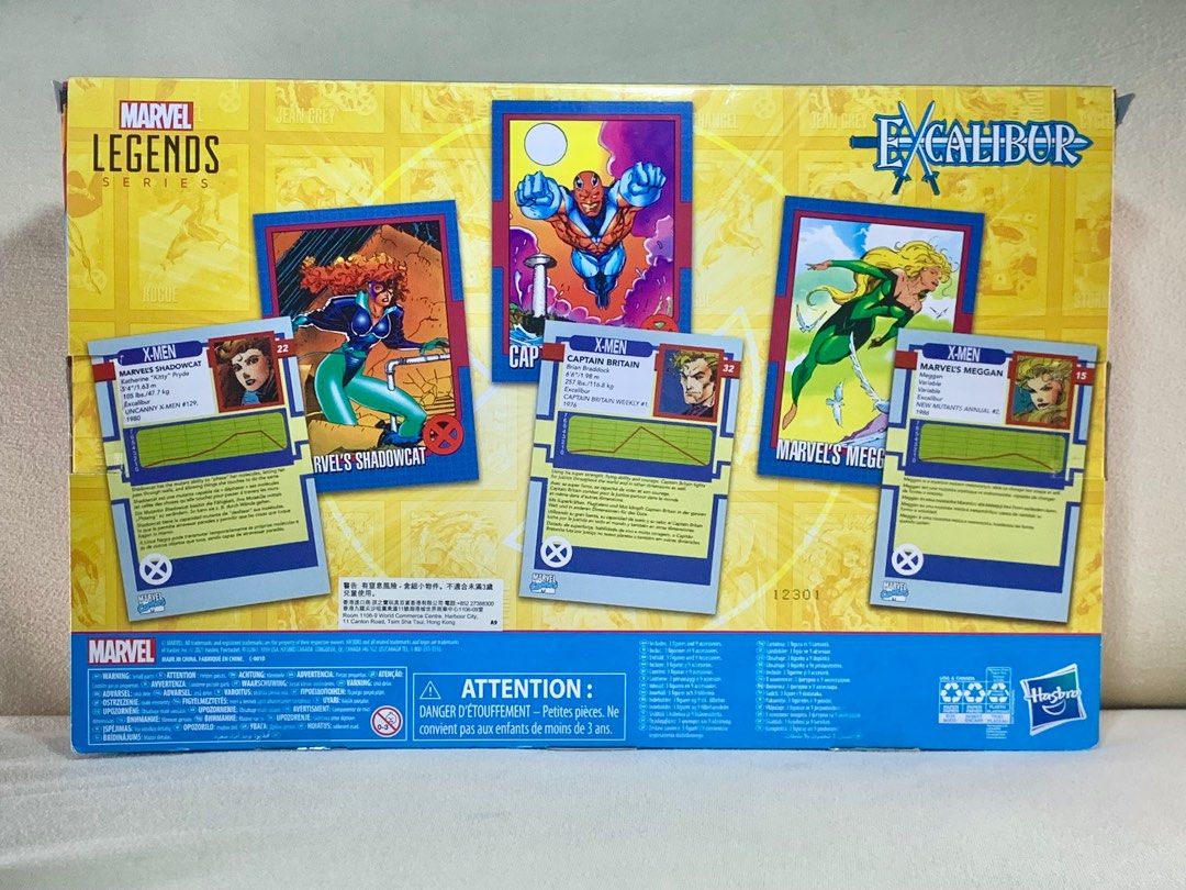 Hasbro Marvel Legends X-Men Excalibur 3 pack Meggan Captain Britain ...
