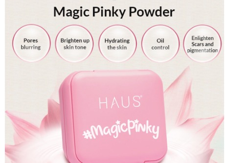 Haus Cosmetics Magic Pinky 5 in 1 Powder Foundation with SPF20 (20grams ...