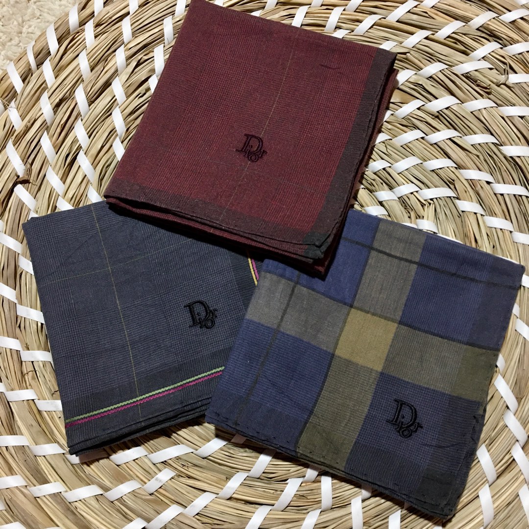 High-end brand handkerchief bundle (DIOR), Men's Fashion, Watches ...