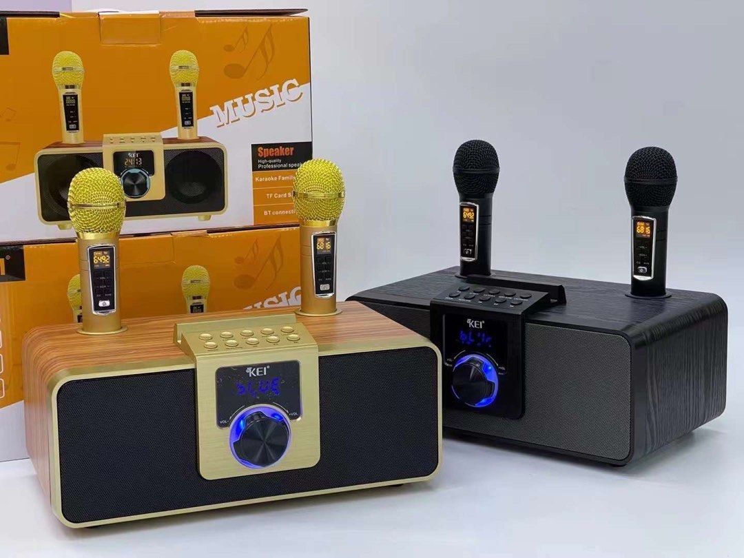 hongkong brand new(kei)k08 family karaoke set with 2pc wireless ...