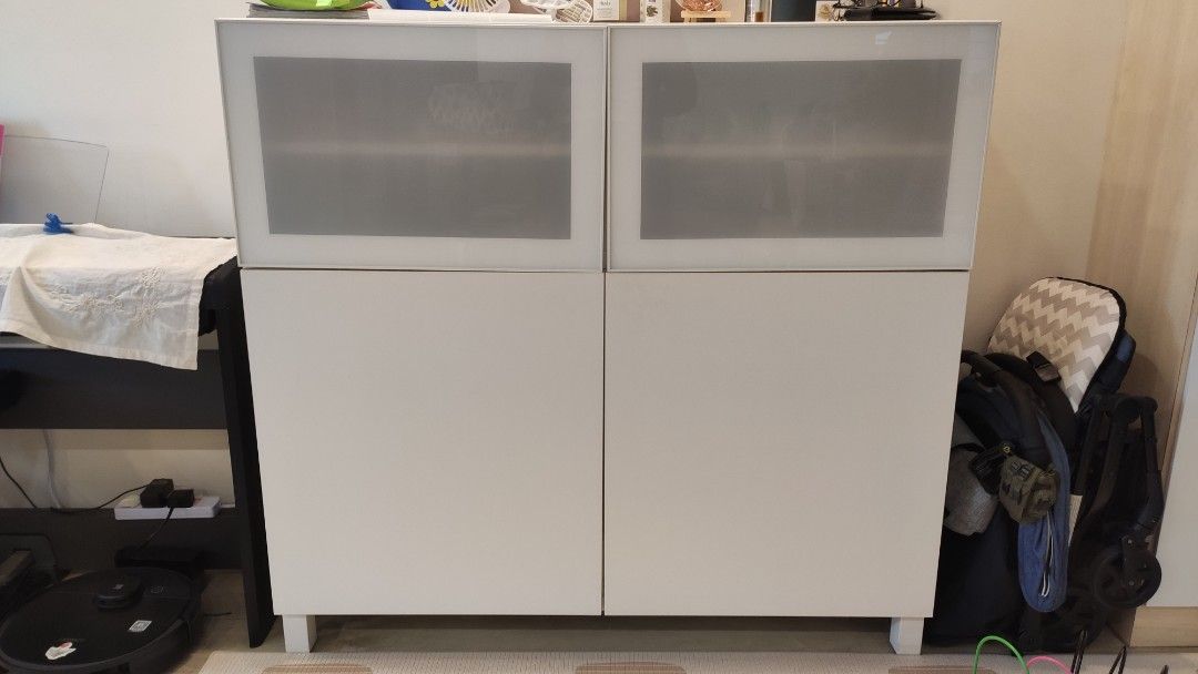 IKEA BESTA Sideboard Cabinet 2 Frame, Furniture & Home Living ...