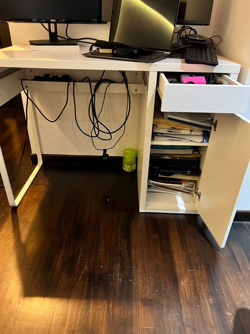 IKEA Mice table + Adjustable standing desk, Furniture & Home Living ...