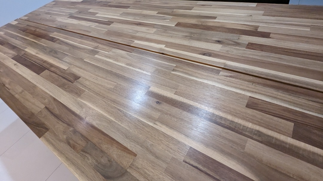 IKEA SKOGSTA Large Dining Table Solid Wood Top, Furniture & Home Living ...