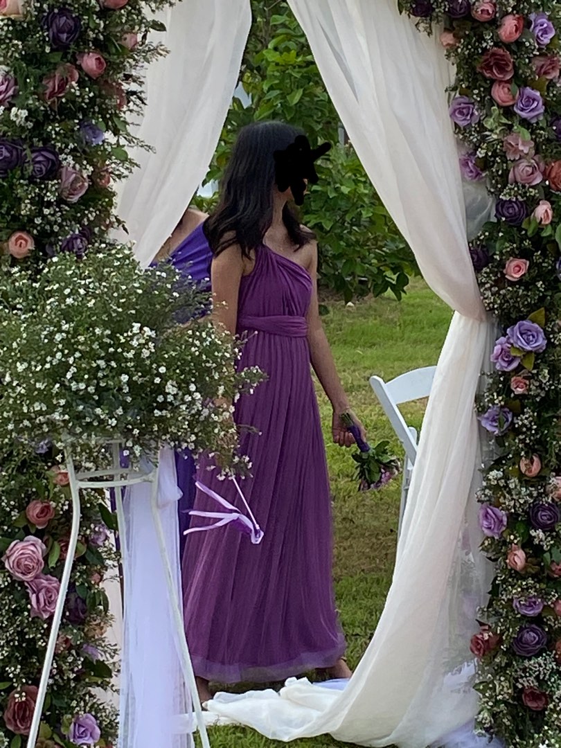 Infinity purple gown with tulle, Women's Fashion, Dresses & Sets ...