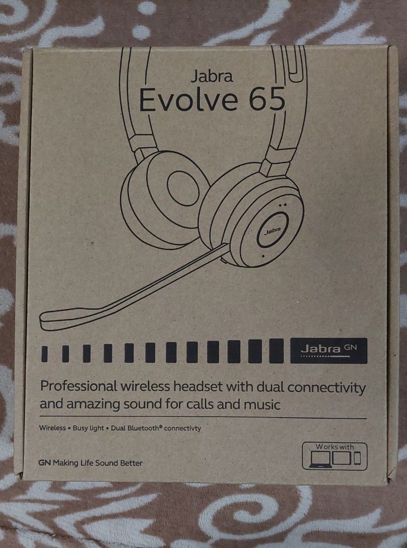 Jabra Evolve 65, Audio, Headphones & Headsets on Carousell