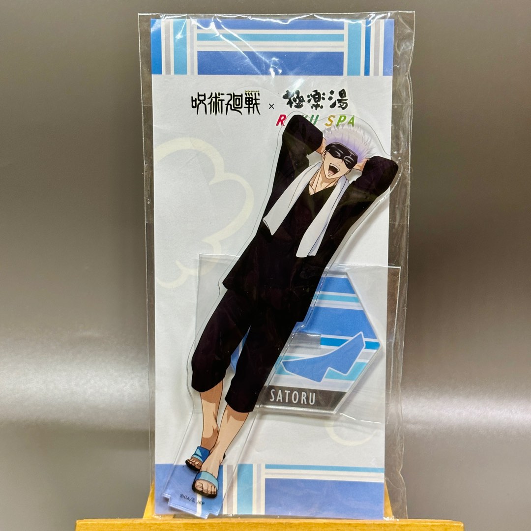 Jujutsu Kaisen x RAKU SPA Gojo Acrylic Stand 14.5cm - Php 450, Hobbies ...
