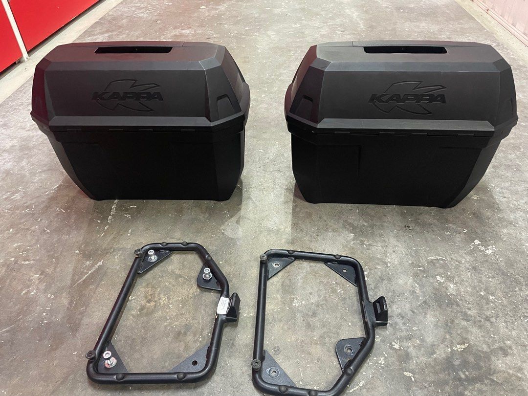 Kappa side boxes with rack, Motorcycles, Motorcycle Accessories on ...