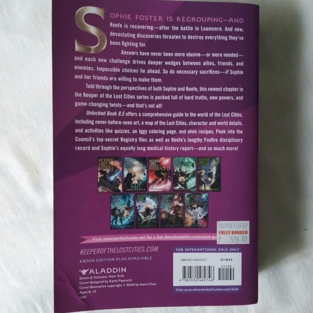 Keeper of the Lost Cities Unlocked Book 8.5 by Shannon Messenger ...
