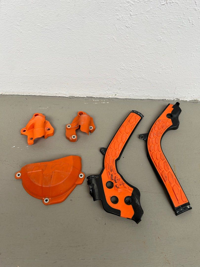 KTM 350 guards case saver, Motorcycles, Motorcycle Accessories on Carousell