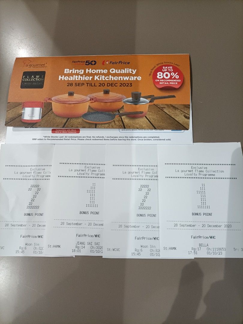la gourmet ntuc points, Tickets & Vouchers, Vouchers on Carousell