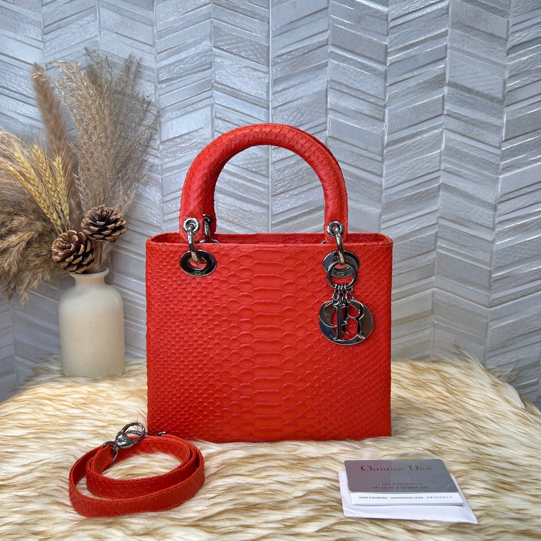 Lady Dior in Exotic Python Leather, Luxury, Bags & Wallets on Carousell