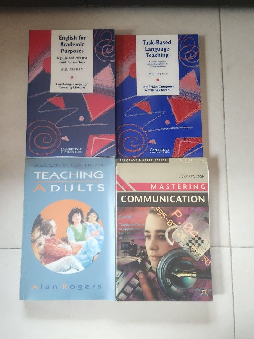 Language teaching books :1) English for Academic Purposes; 2) Task ...