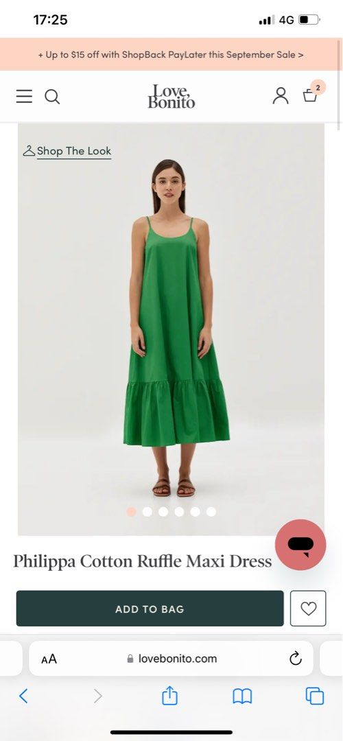 LB Philippa Cotton Ruffle Maxi, Women's Fashion, Dresses & Sets ...