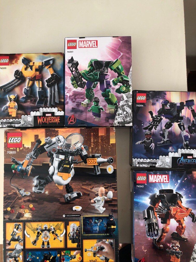 LEGO Marvel/DC mechs (without figs), Hobbies & Toys, Toys & Games on ...