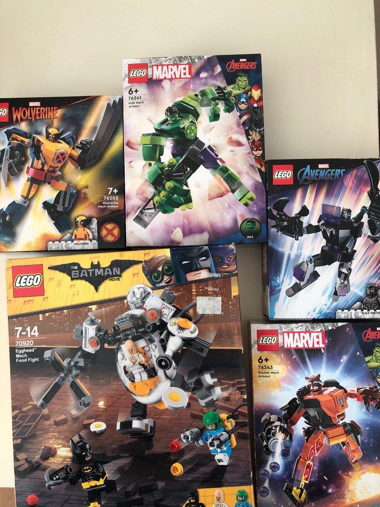 LEGO Marvel/DC mechs (without figs), Hobbies & Toys, Toys & Games on ...