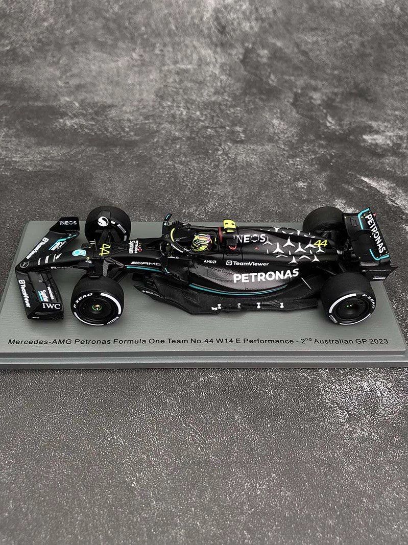 Lewis Hamilton 2023 Australian GP Runner-Up Mercedes-AMG W14 Spark 1:43 ...