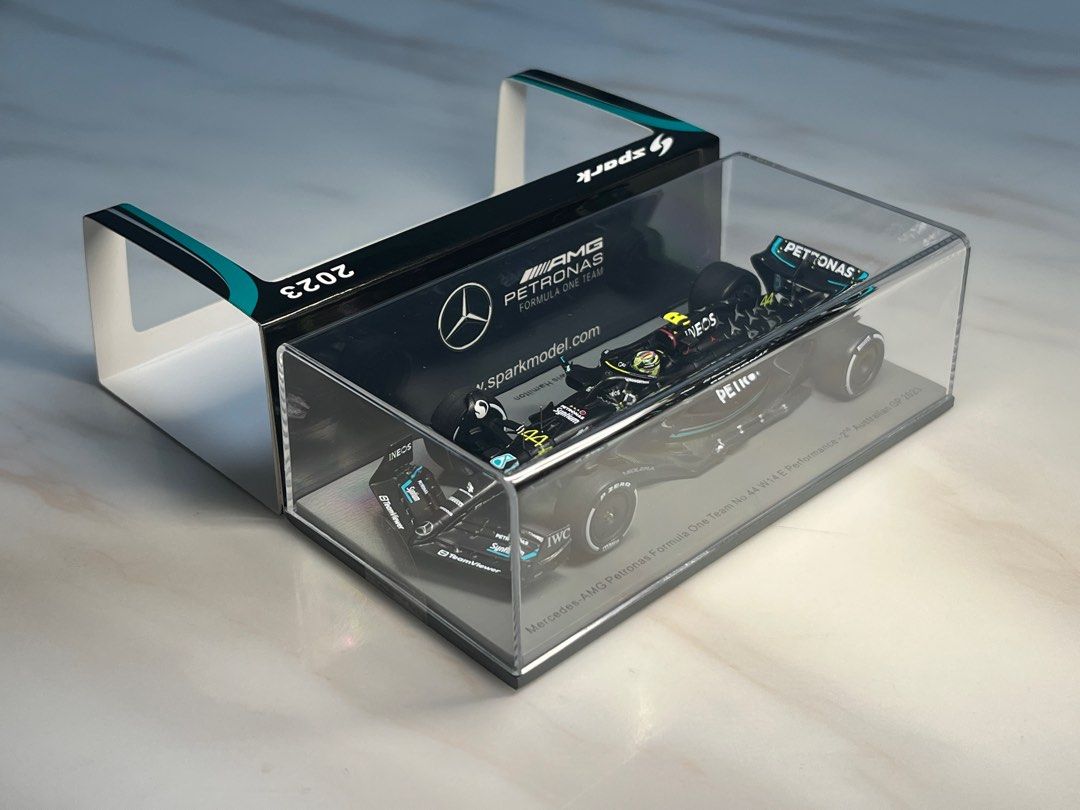Lewis Hamilton 2023 Australian GP Runner-Up Mercedes-AMG W14 Spark 1:43 ...