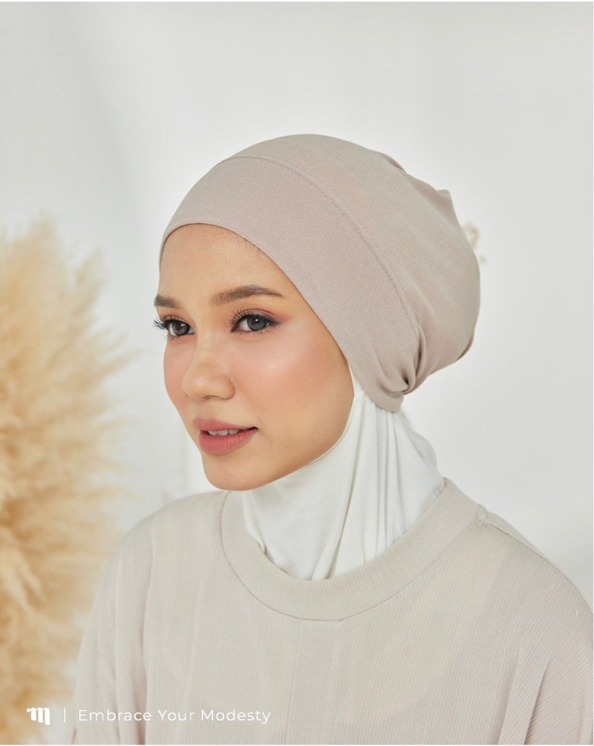 Leyaa Inner Mirasya Almond, Women's Fashion, Muslimah Fashion ...