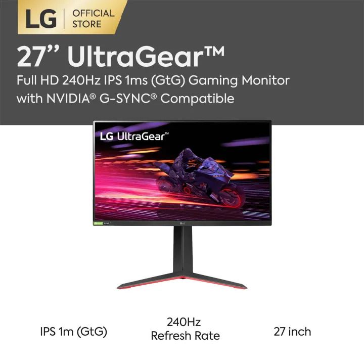 LG UltraGear 27" 27GP750 FHD 240Hz IPS & 27GP850 QHD 180Hz Nano IPS ...