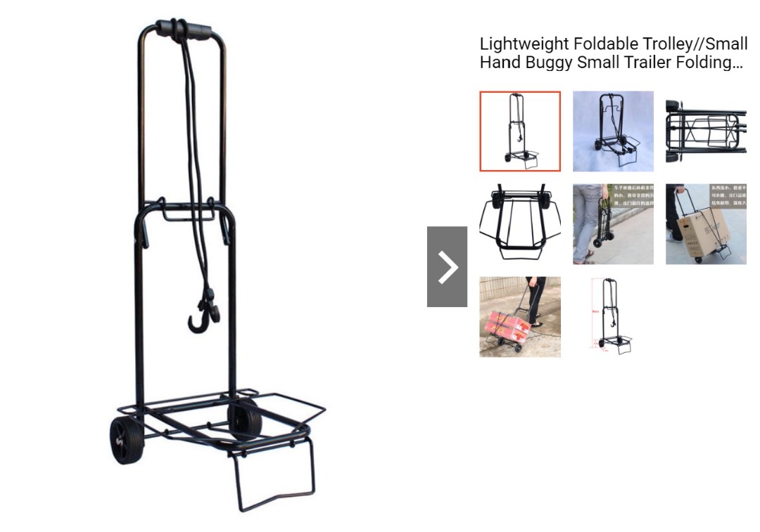 Lightweight Foldable Trolley//Small Hand Buggy Small Trailer Folding ...