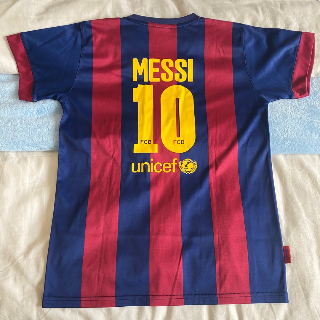 Lionel Messi FCB Barcelona Jersey Shirt Authentic, Sports Equipment ...