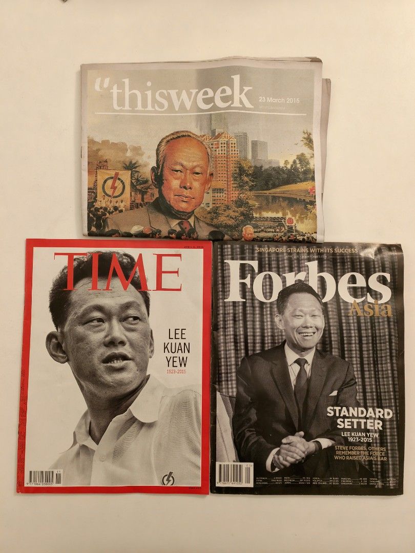 LKY Lee Kuan Yew Time and Forbes Magazines, Hobbies & Toys, Books ...