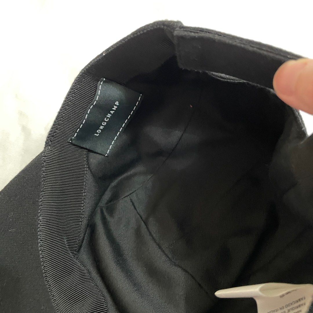 Longchamp Black Cap, Men's Fashion, Watches & Accessories, Caps & Hats ...