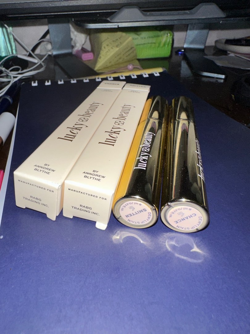 Lucky Beauty Dewy Lip Stain Bundle - Chance and Smitten, Beauty ...