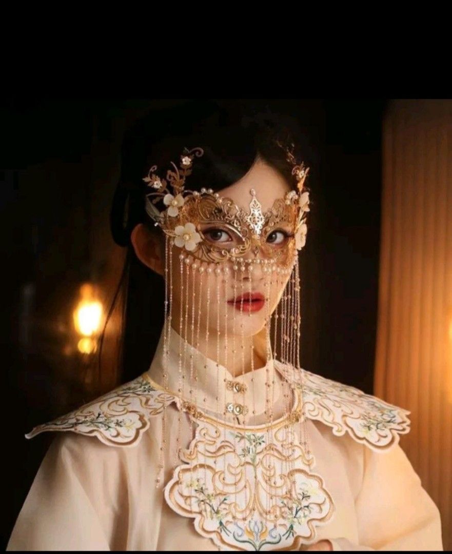 Masquerade mask, princess, dinner, mask, Women's Fashion, Watches ...
