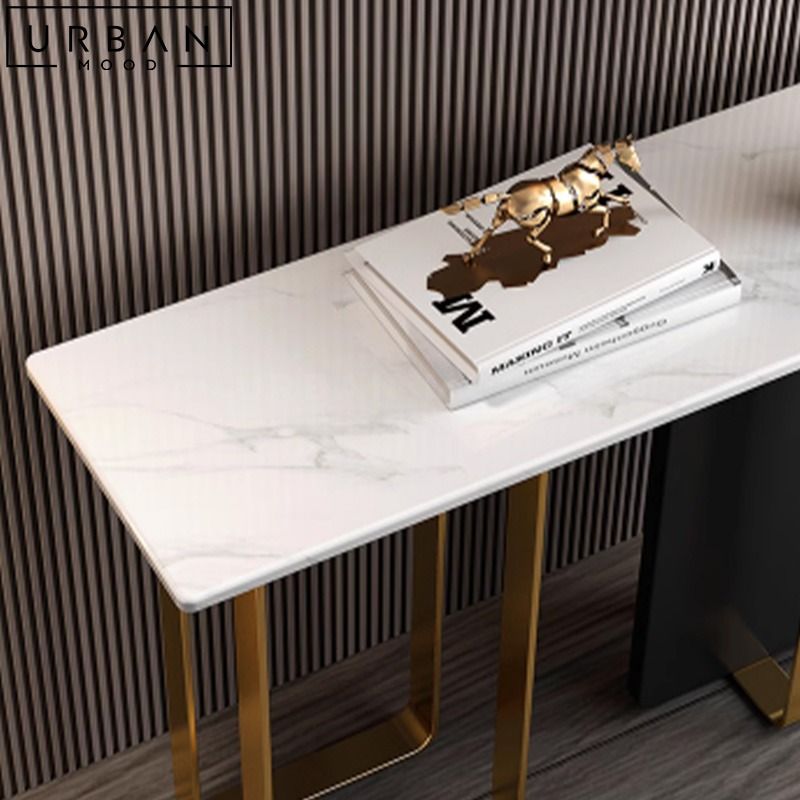 MATEO Modern Marble Console Table, Furniture & Home Living, Furniture, Tables & Sets on Carousell