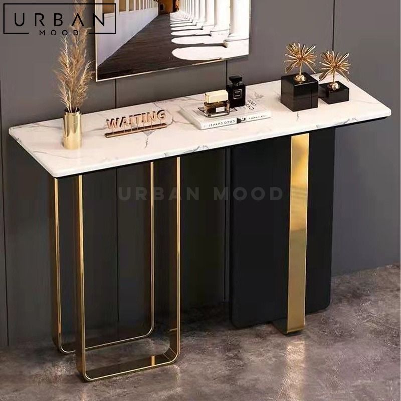 MATEO Modern Marble Console Table, Furniture & Home Living, Furniture, Tables & Sets on Carousell