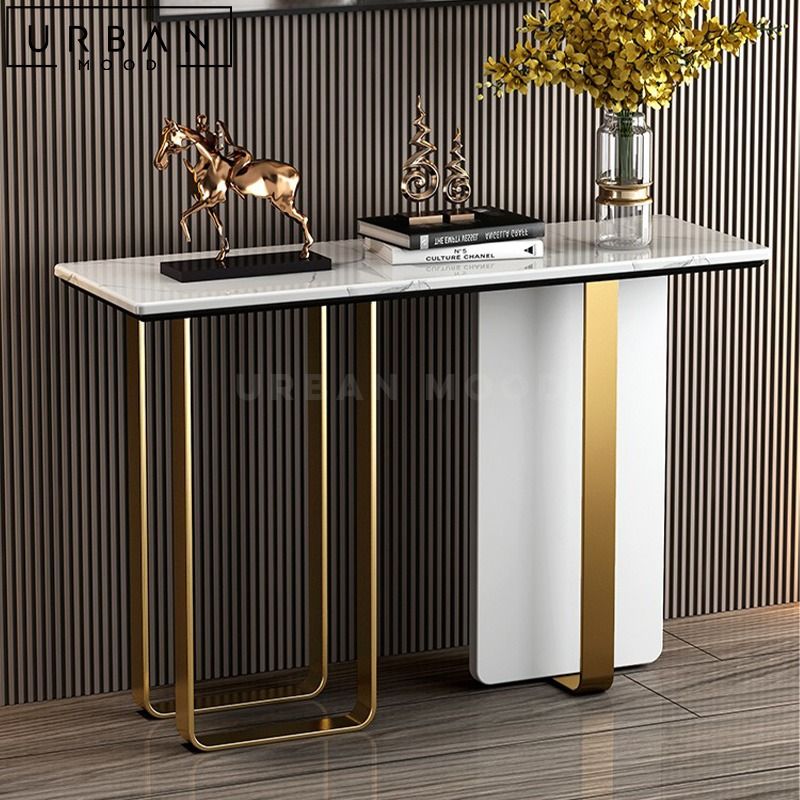 MATEO Modern Marble Console Table, Furniture & Home Living, Furniture, Tables & Sets on Carousell