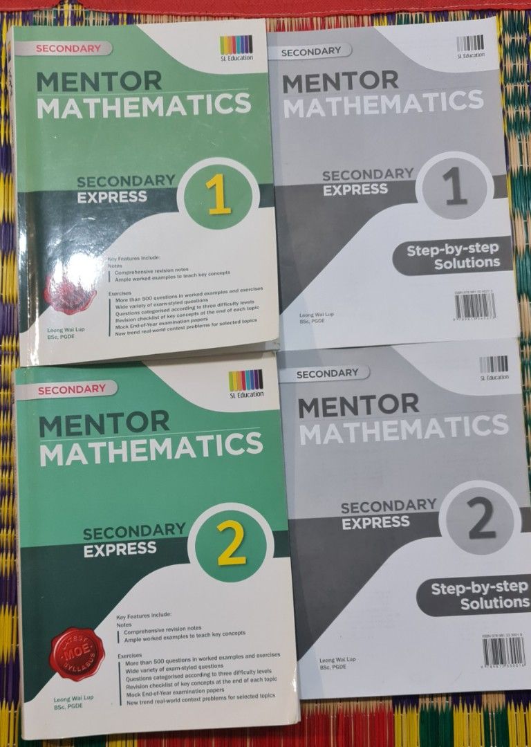 Math Mentor books with answer keys sec 1&2, Hobbies & Toys, Books ...
