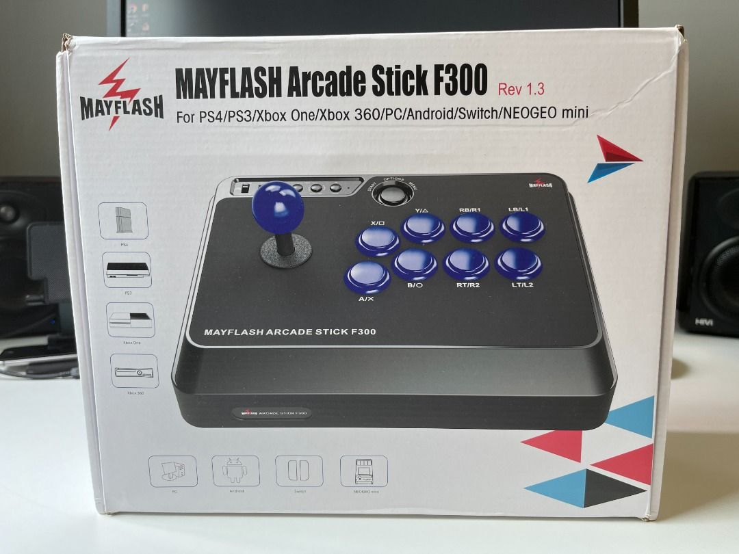 Mayflash F300 Arcade Fight Stick Modded With Sanwa Stick And Buttons ...