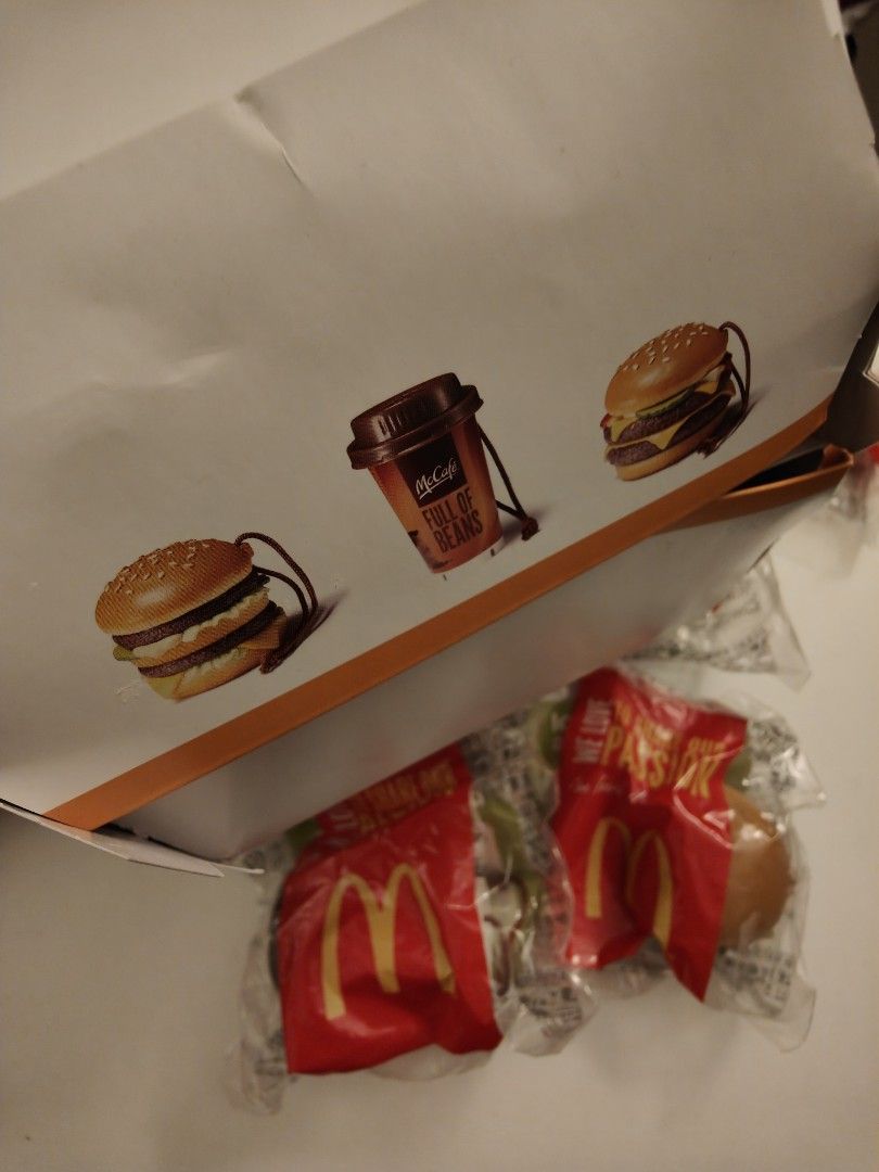 MCDONALD'S FOOD STRAP Full set, Hobbies & Toys, Toys & Games on Carousell