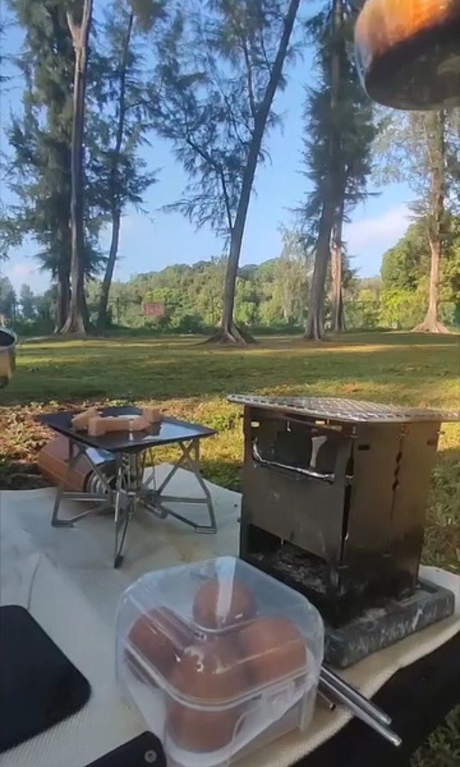 Mini Bbq pits suit for solo camping and backpack, Hobbies & Toys ...