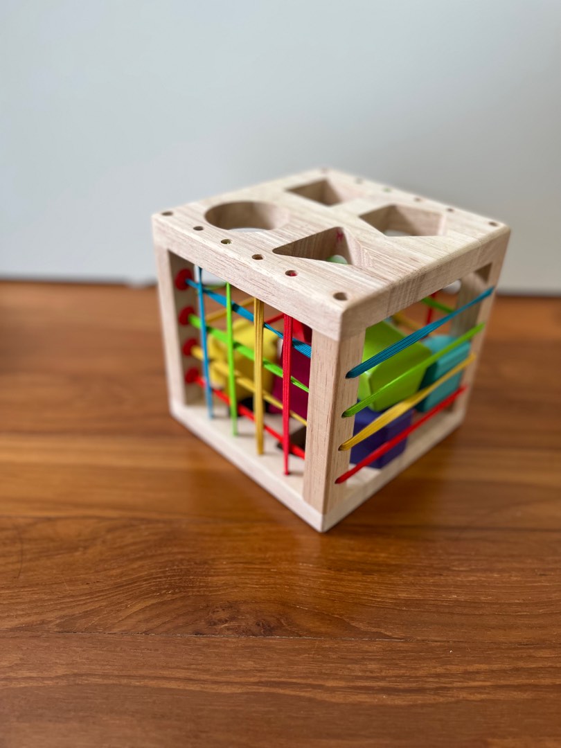 Montessori Wooden Shape Sorter - 8 shapes, Babies & Kids, Infant ...