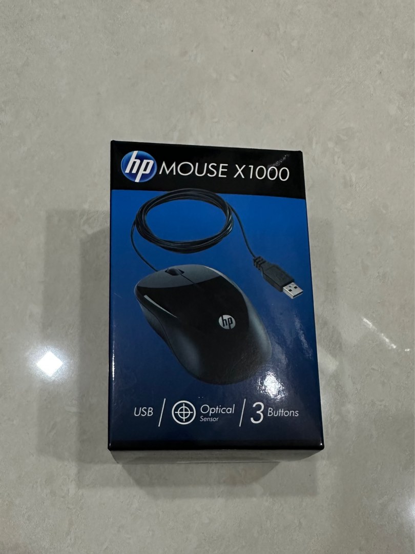 Mouse HP X1000 Wired, Computers & Tech, Parts & Accessories, Mouse ...